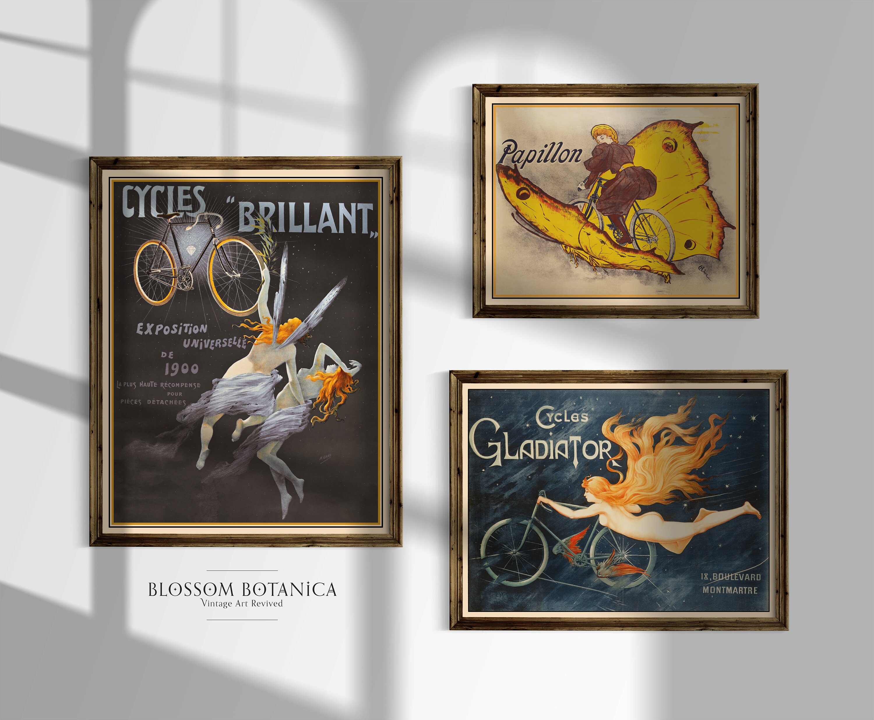 PRINTABLE vintage Bicycle Posters Bike Gallery Wall - Etsy
