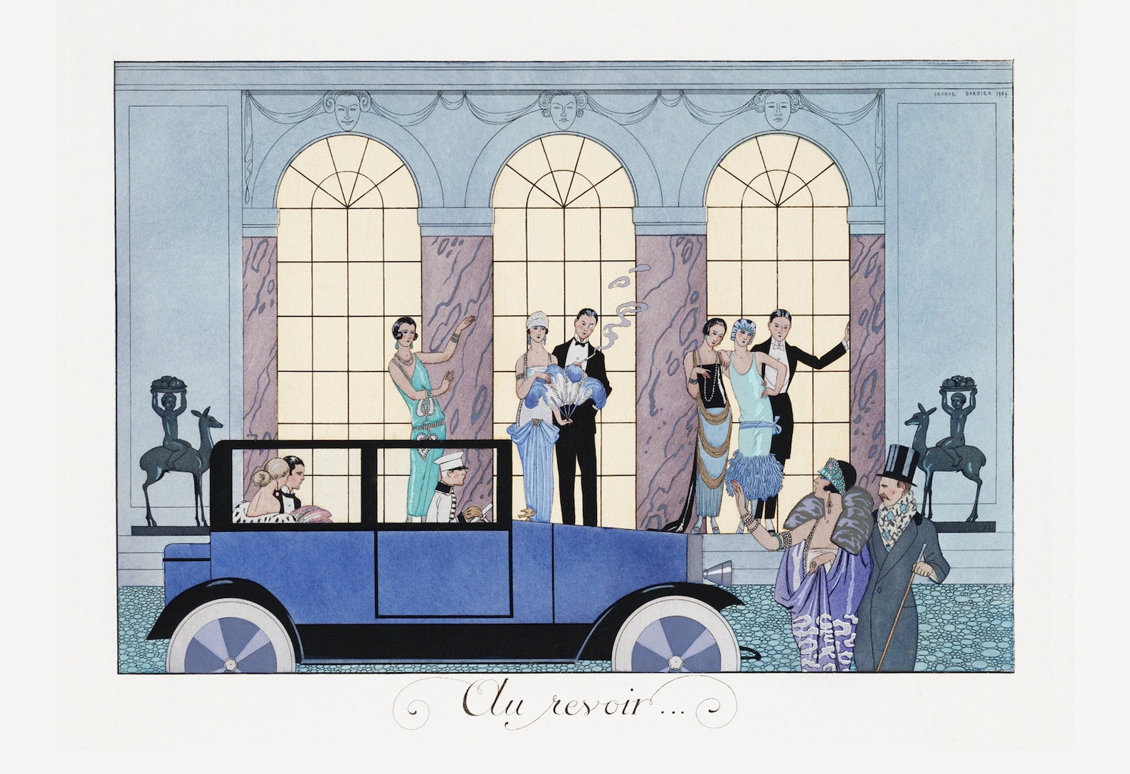 1920s French Fashion Art, Graphic Art, George Barbier Illustration ...