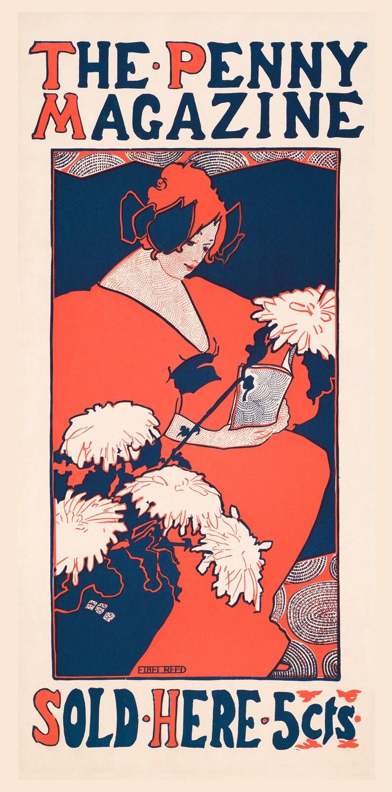 Art Nouveau Graphic Prints From 1895 Ethel Reed Graphic - Etsy