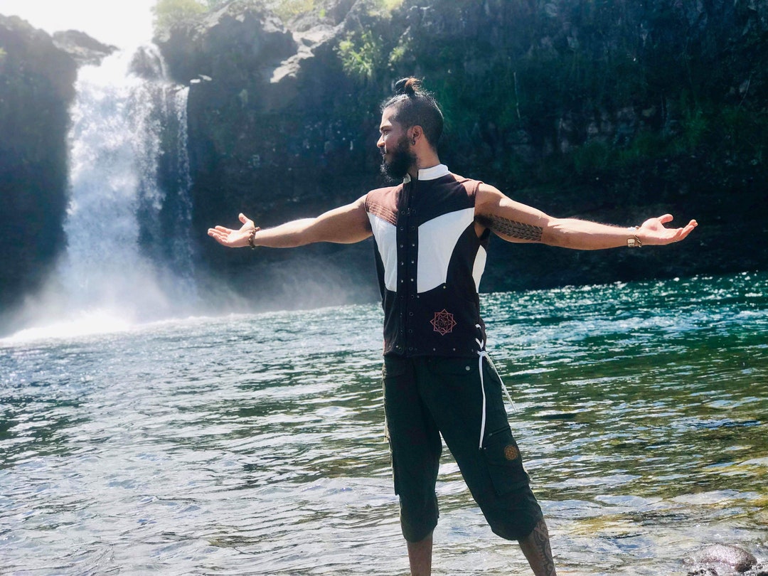 Sacred Geometry Embroidered Mens Vest - Etsy