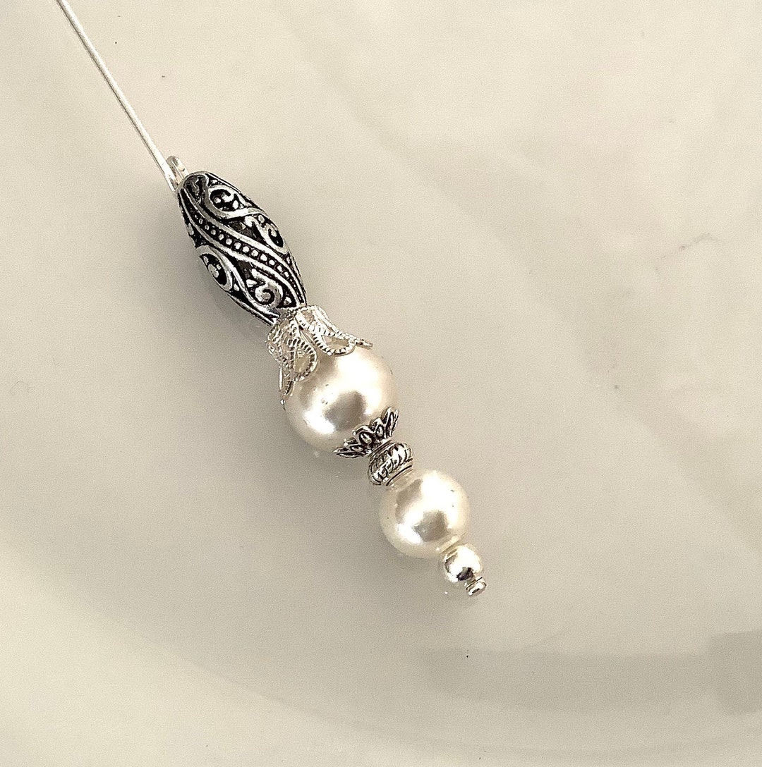 Vintage Antique Style Shawl Pin, Stick Pin, Hat Pin, Scarf Pin, Tibetan ...