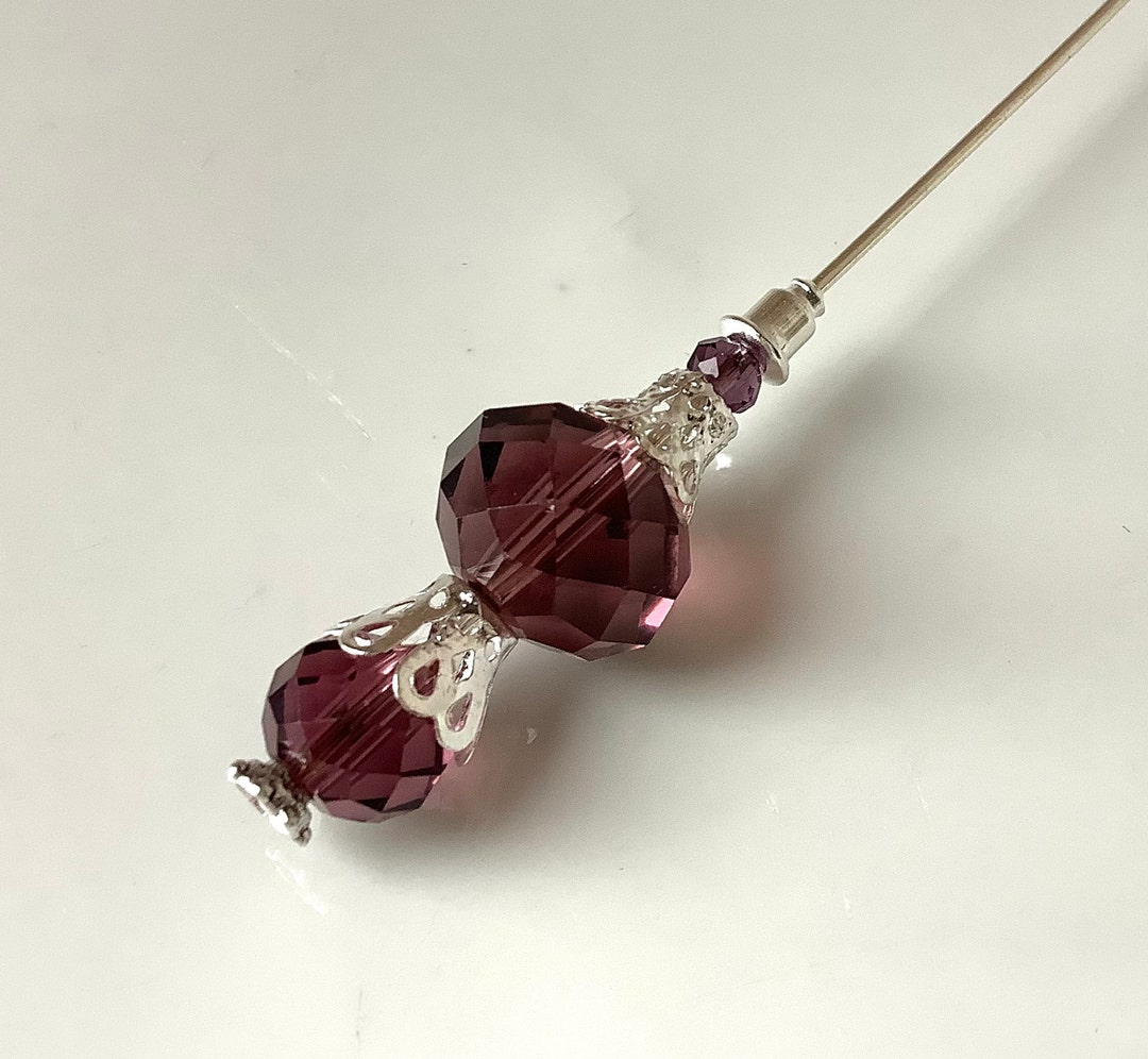 Purple Vintage Style Hat Pin Stick Pin Scarf Pin Shawl Pin - Etsy Australia