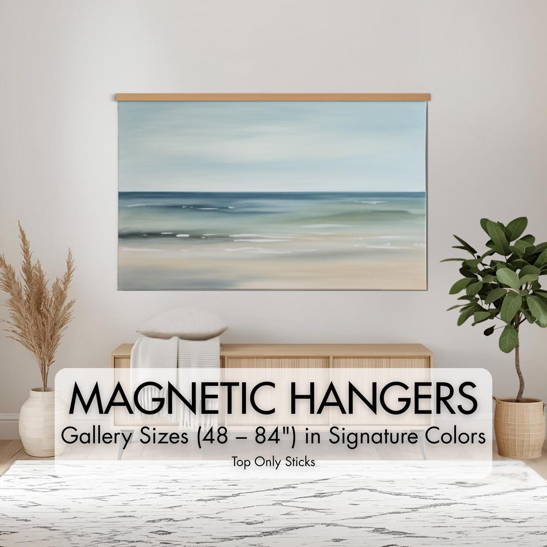 Gallery Signature Magnetic Art Hanger – Top Only | Extra-wide Wood ...