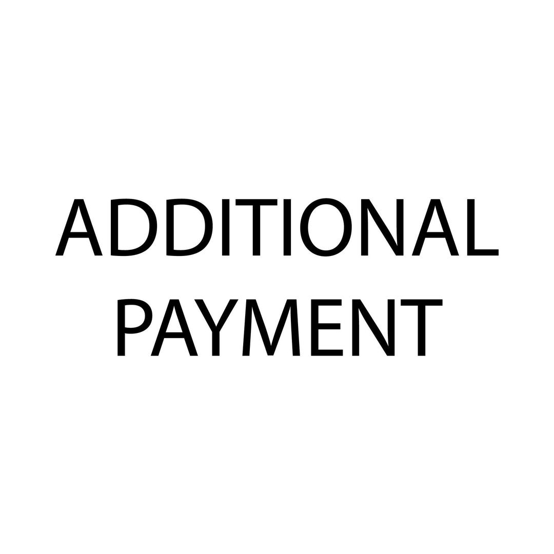 Additional Payment - Etsy