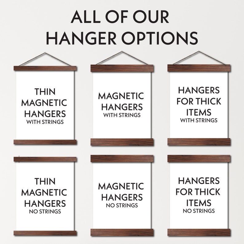 Large Poster Hanger Magnetic Hanging Frame Magnetic Poster - Etsy