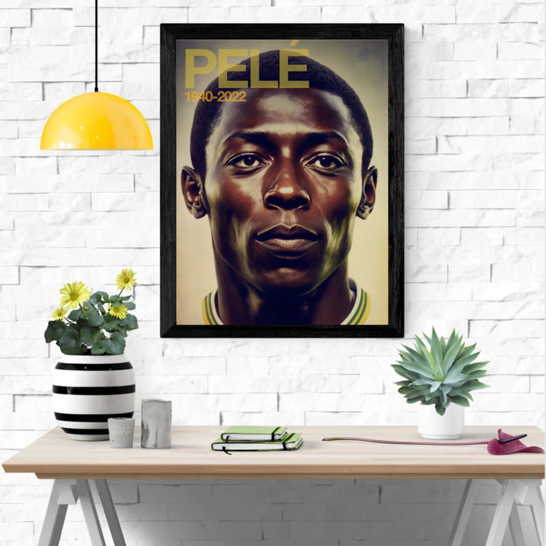 Pele Tribute Poster — Edson Arantes Do Nascimento Poster — Instant High ...