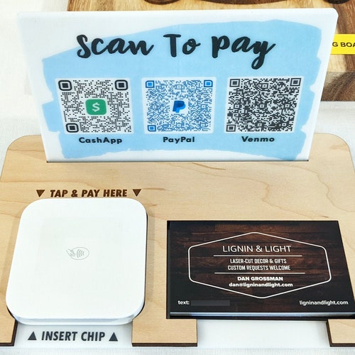 Square Reader Dock Business Cards Holder Payment Station - Etsy