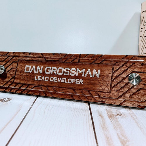 Circuit Board Desk Name Plate / Modern Office Decor / Tech - Etsy