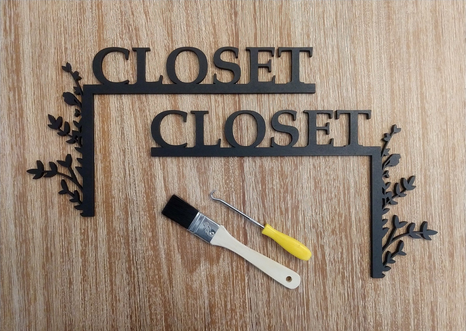 Closet Door Topper / Over the Door Sign / Closet Sign / Closet - Etsy