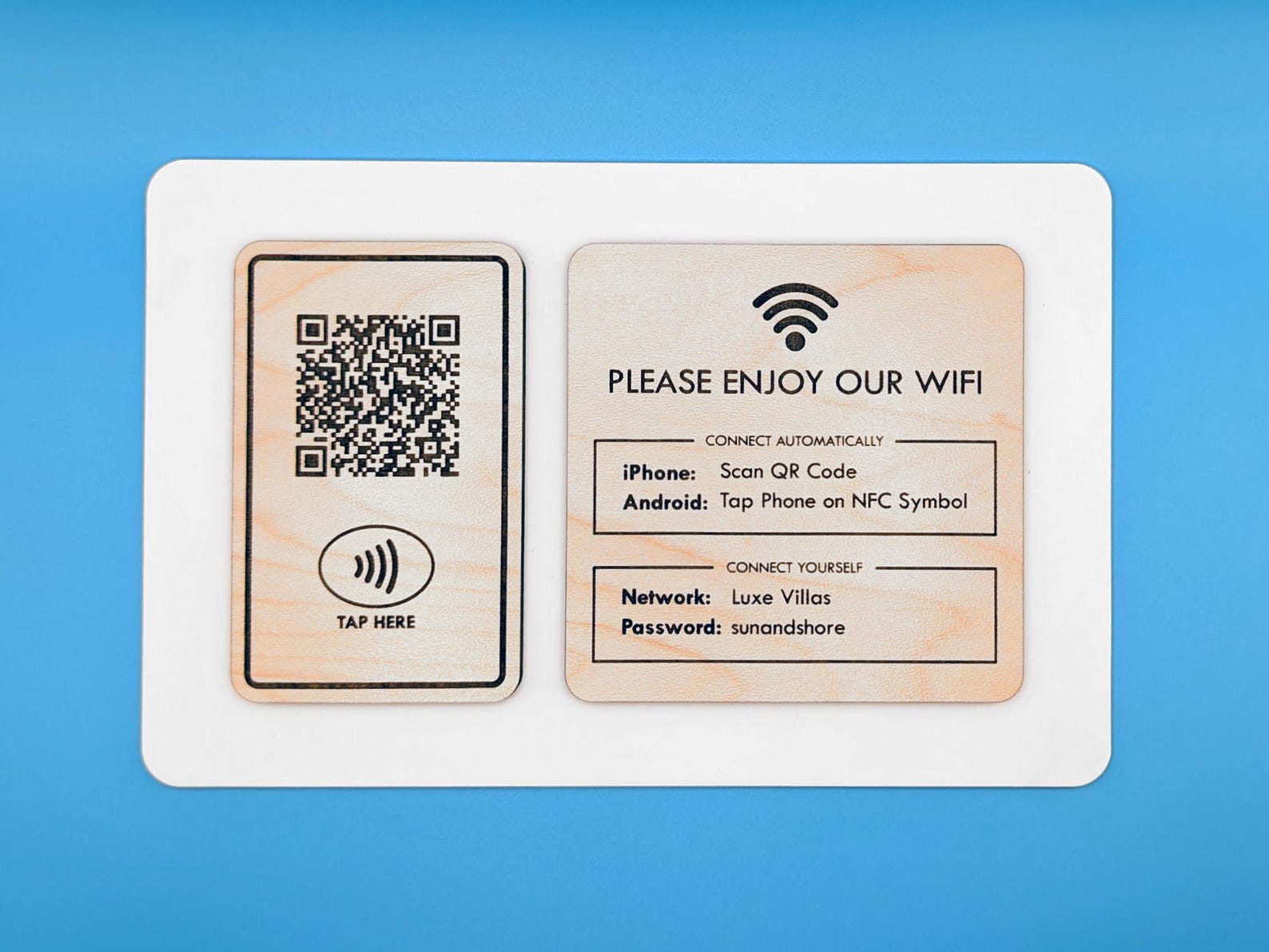 Wifi Get Connected Station With QR Code & NFC Tap - Etsy