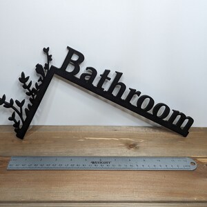 Bathroom Door Topper / Over the Door Sign / Bathroom Sign / Restroom ...