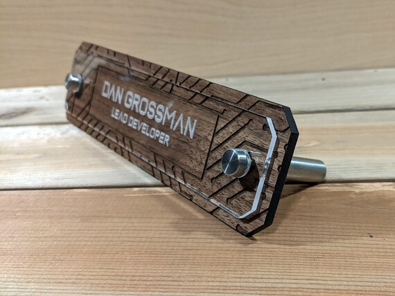 Office & School Supplies Office Circuit Board Desk Name Plate Modern ...
