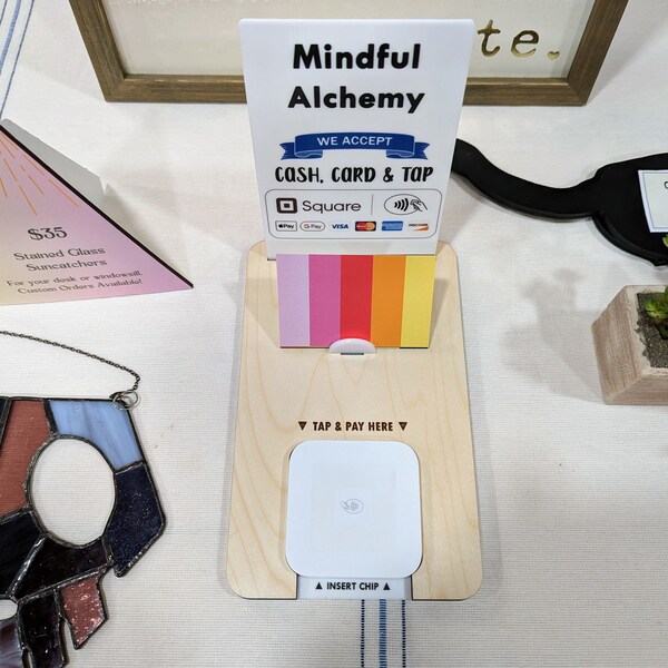 Square Card Reader Stand Svg - Etsy