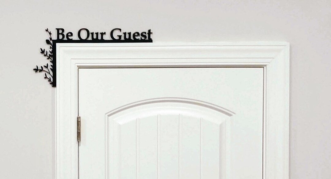 Guest Room Door Topper / Over the Door Sign / Guest Room Sign - Etsy