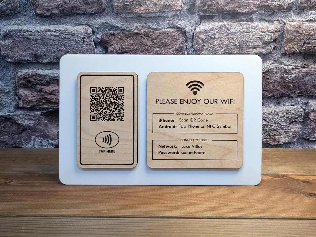 Wifi Get Connected Station - QR Code & NFC Tap Gets Your Guests Online ...