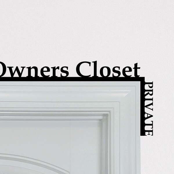 Owners Closet Sign - Etsy