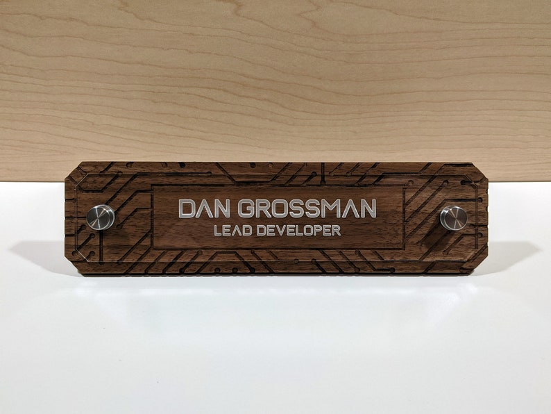 Circuit Board Desk Name Plate / Modern Office Decor / Tech - Etsy
