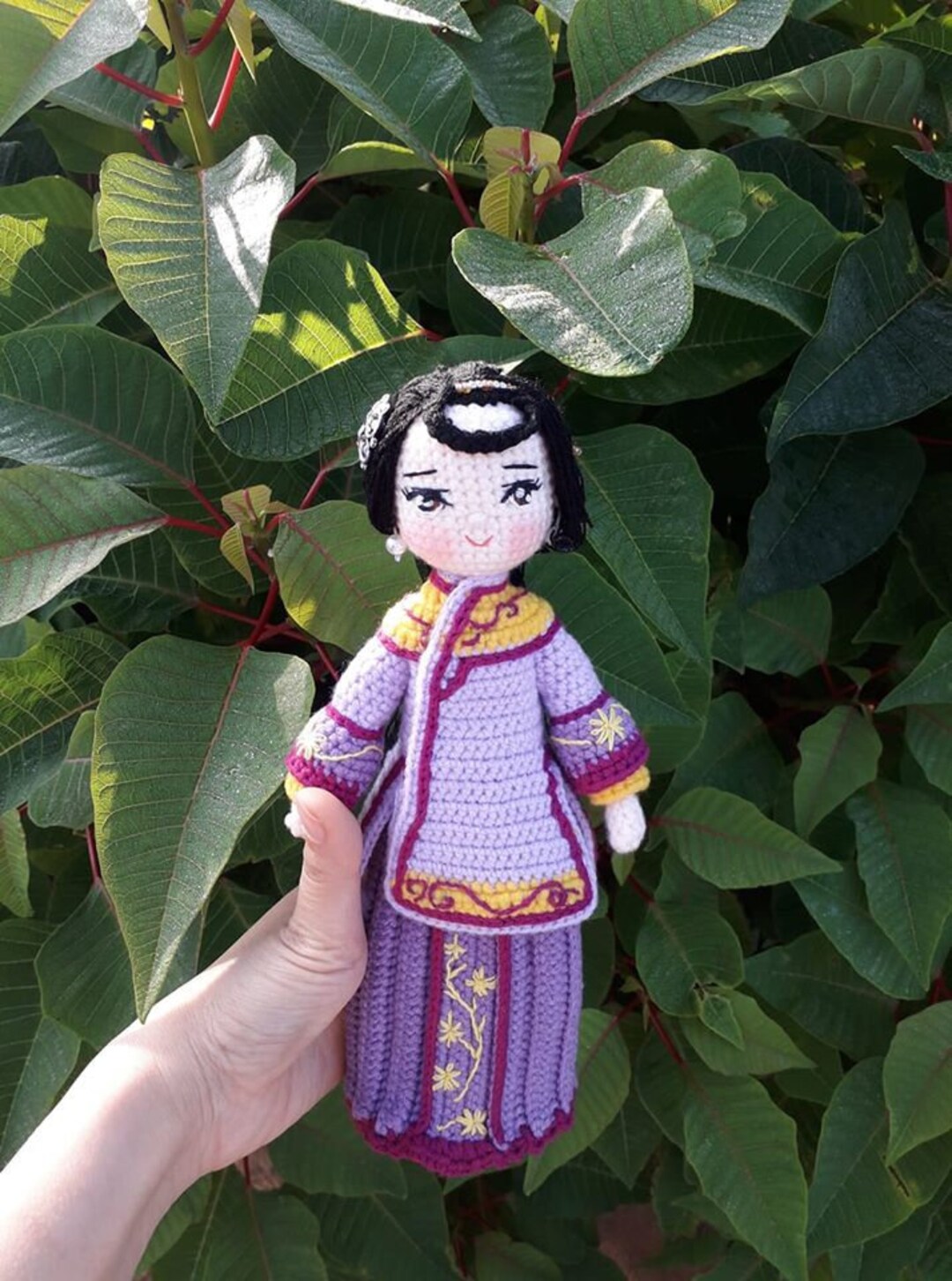 Chinese Cheongsam Vintage Girl, Crochet Chinese Doll, Handmade ...