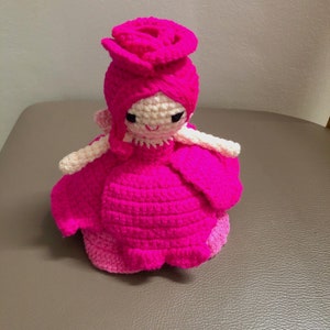 Reversible Rose Fairy Amigurumi, Crochet Rose, Rose Stuffed Plush ...
