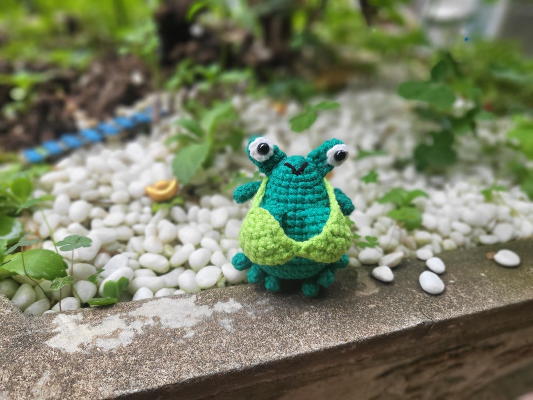 Crochet Long Boobied Frog, Crochet Funny Frog, Crochet Saggy Boob Frog ...