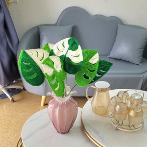 Crochet Monstera, Crochet Plant, Monstera Plush, Amigurumi Monstera ...