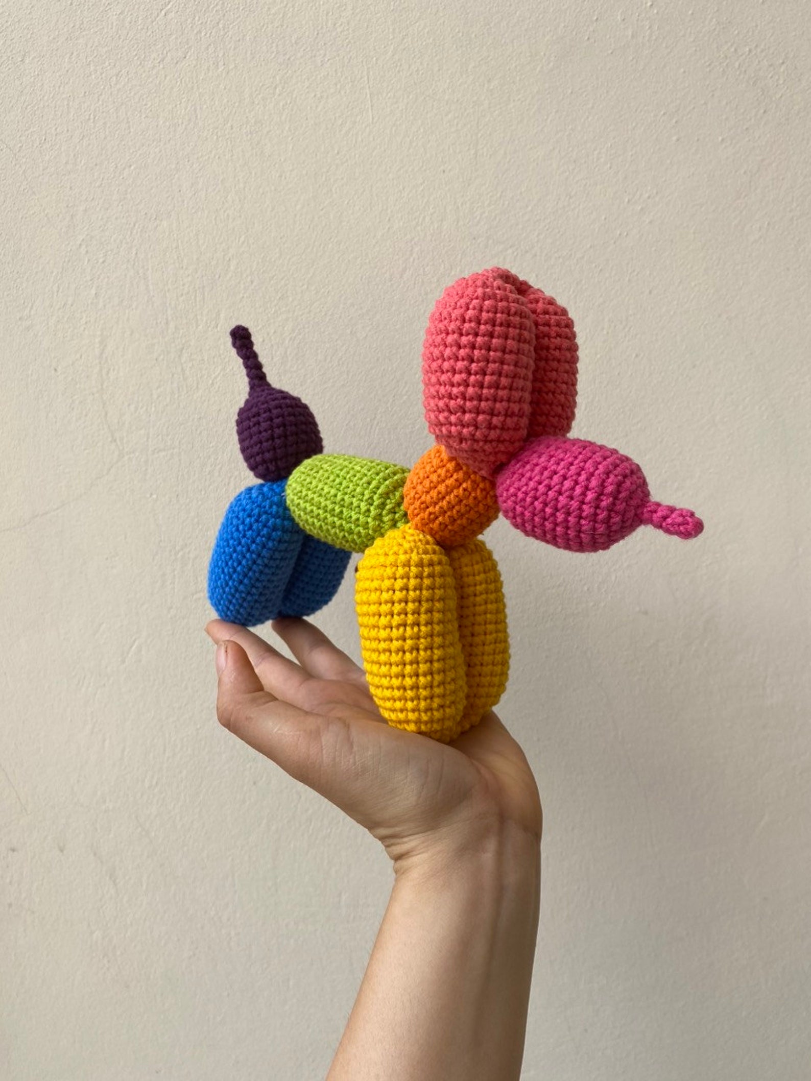 Balloon Dog Crochet, Balloon Dog Plush, Stuffed Balloon Dog, Dog ...
