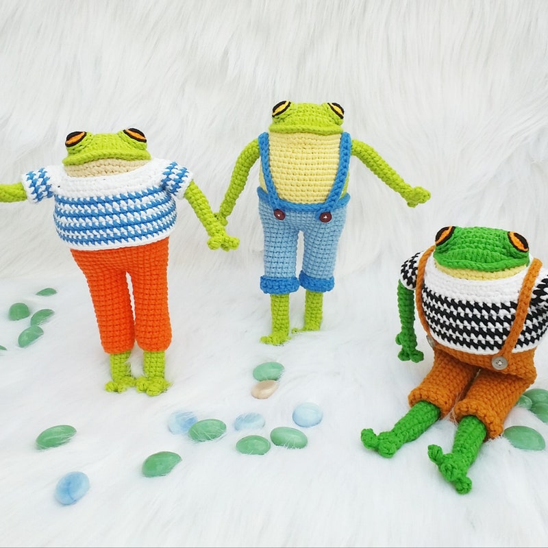 Frog and Toad Plush - Etsy