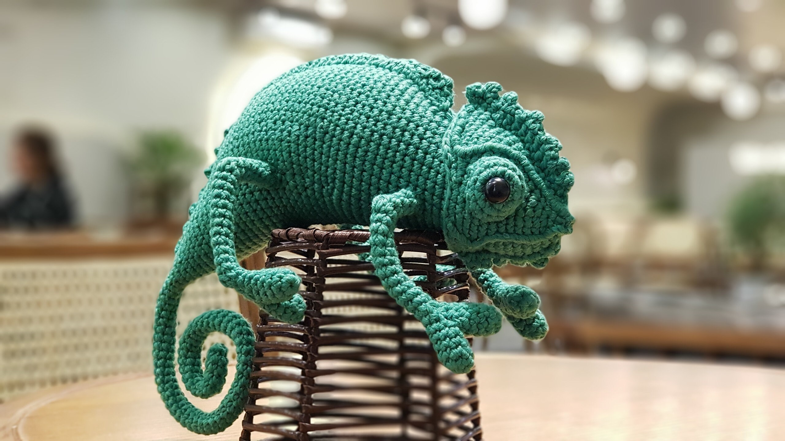 Crochet Chameleon Doll, Amigurumi Chameleon, Stuffed Plush Chameleon ...