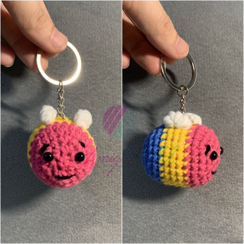 LGBT Bee Keychain Pride Bee Plush Rainbow Bee Lesbian | Etsy