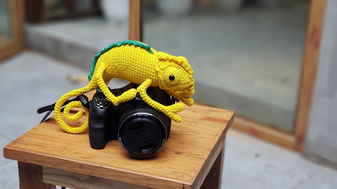 Crochet Chameleon Doll, Amigurumi Chameleon, Stuffed Plush Chameleon ...