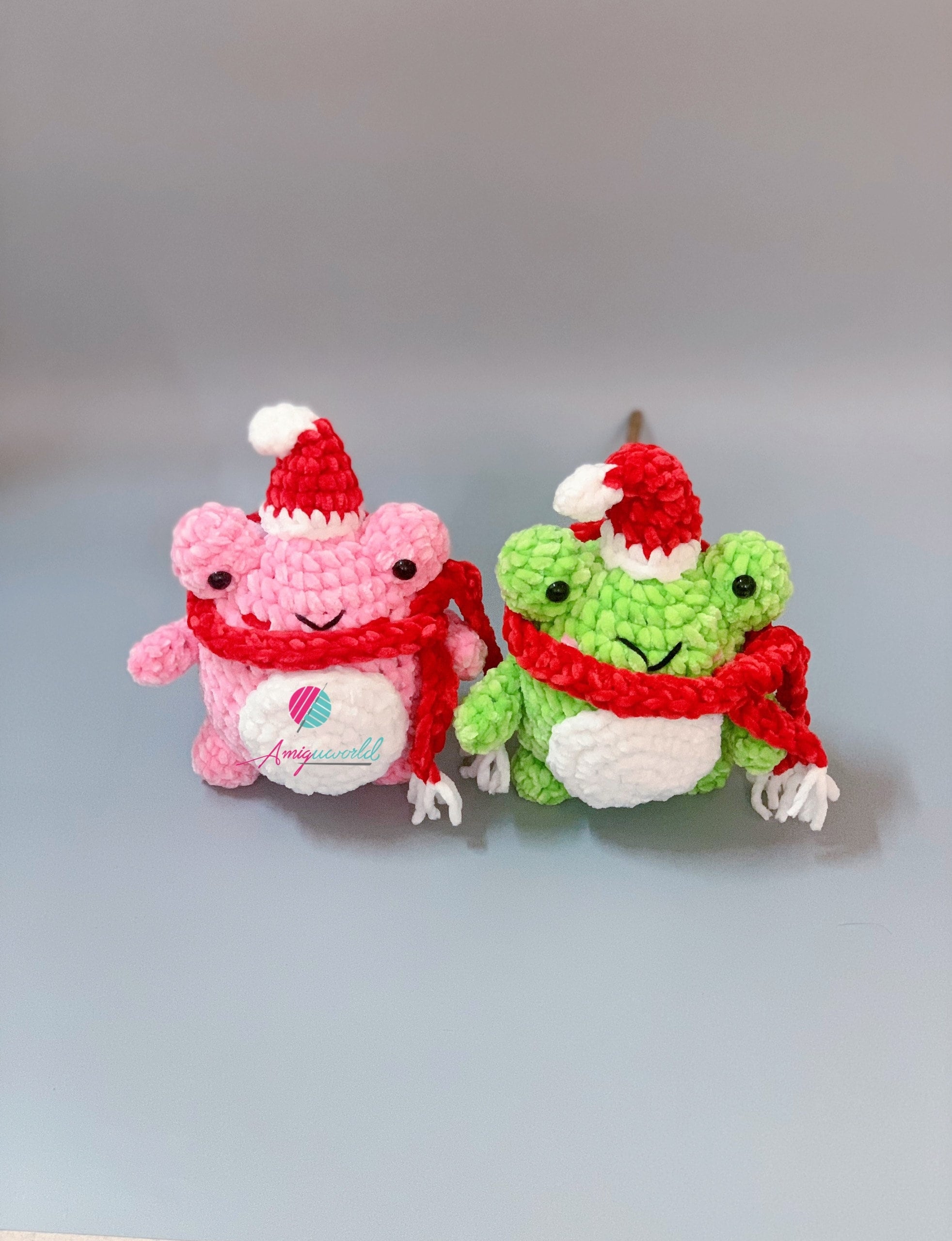 Christmas Frog Crochet, Frog Plush, Amigurumi Frog, Handmade Frog Doll ...