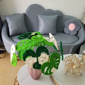 Crochet Monstera, Crochet Plant, Monstera Plush, Amigurumi Monstera ...
