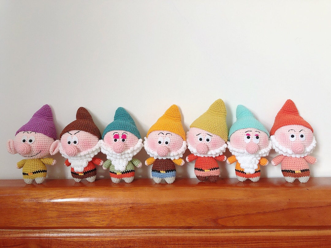 Crochet Little Dwarfs, Seven Dwarfs, Dwarfs Stuffed Plush, Dwarfs Doll ...