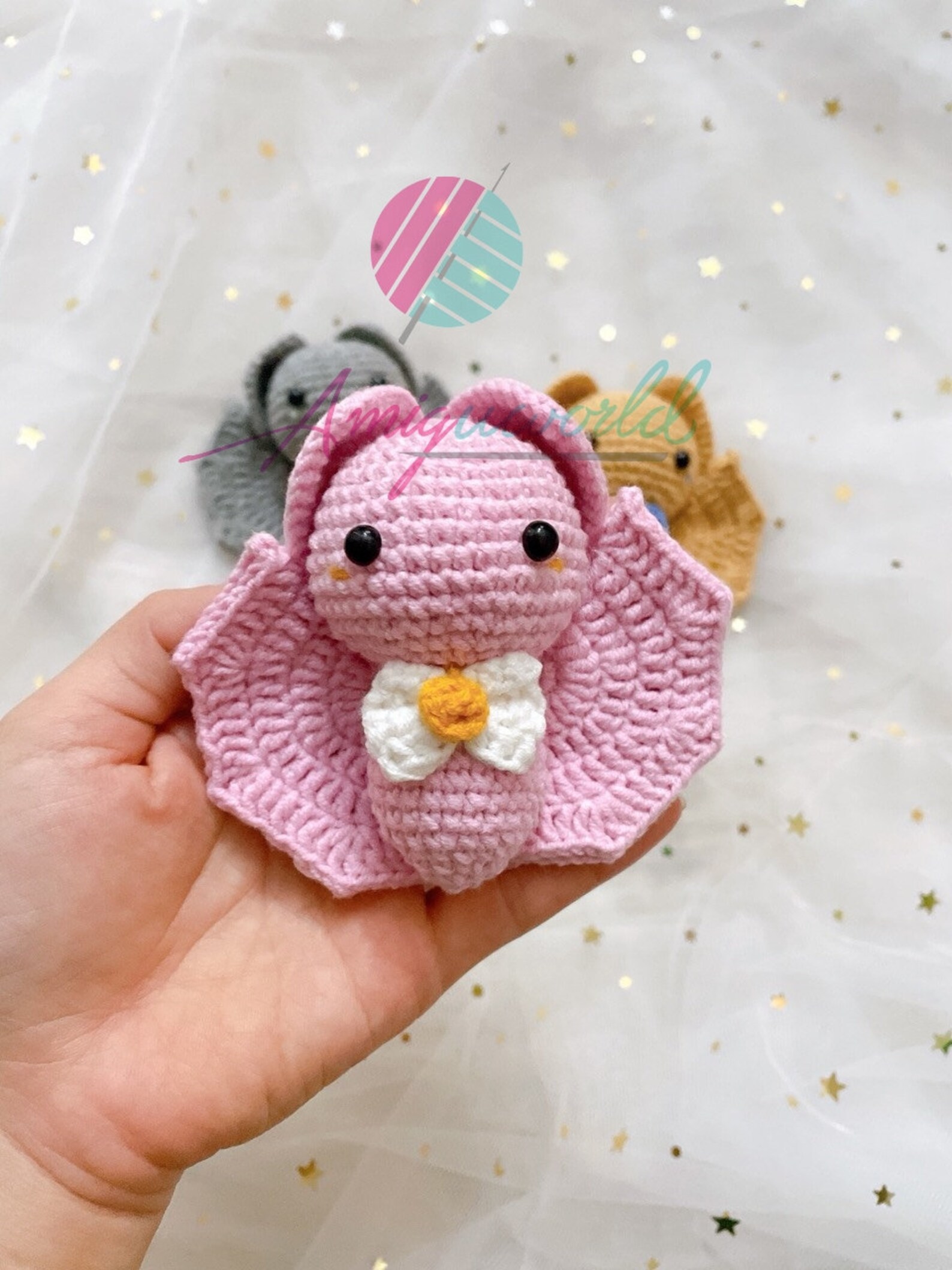 Crochet Bat Doll, Stuffed Bat, Plush Bat, Amigurumi Bat, Handmade Bat ...