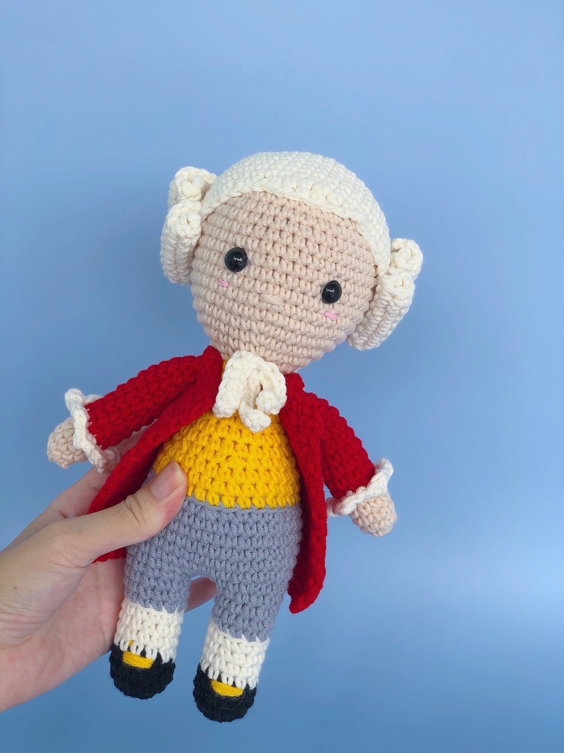Crochet Mozart, Mozart Doll, Amigurumi Mozart, Stuffed Plush Mozart ...