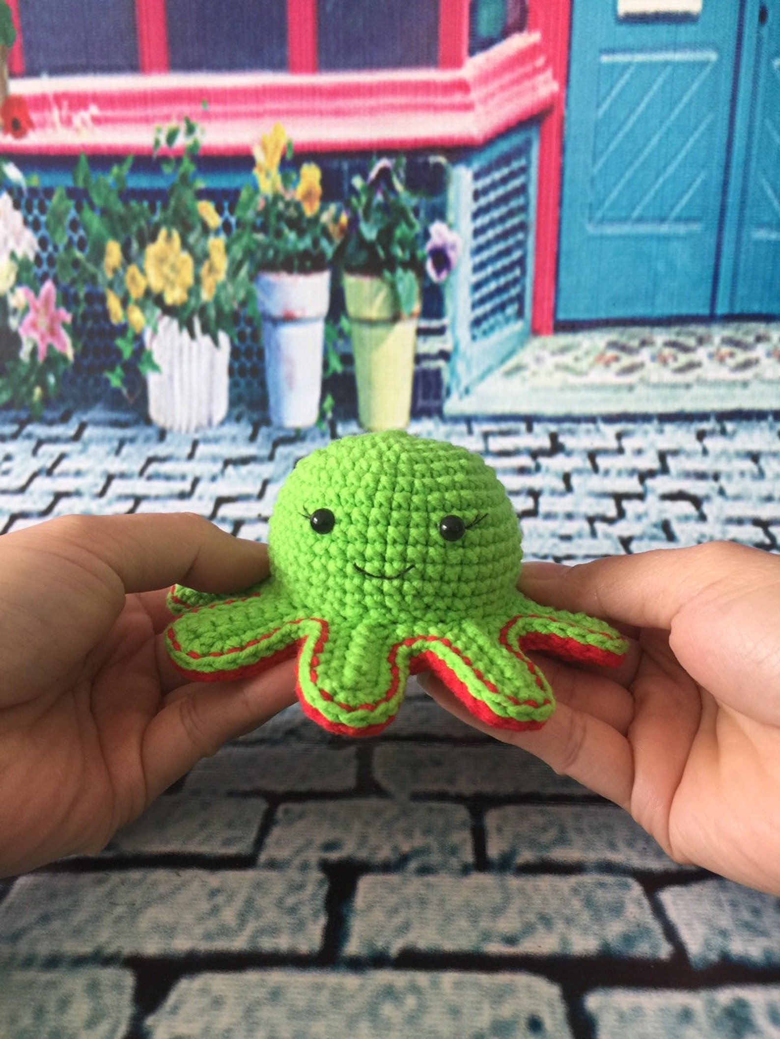 Crochet Octopus Reversible Octopus Octopus Keychain Flip - Etsy