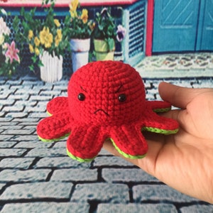 Crochet Octopus, Reversible Octopus, Octopus Keychain, Flip Octopus ...
