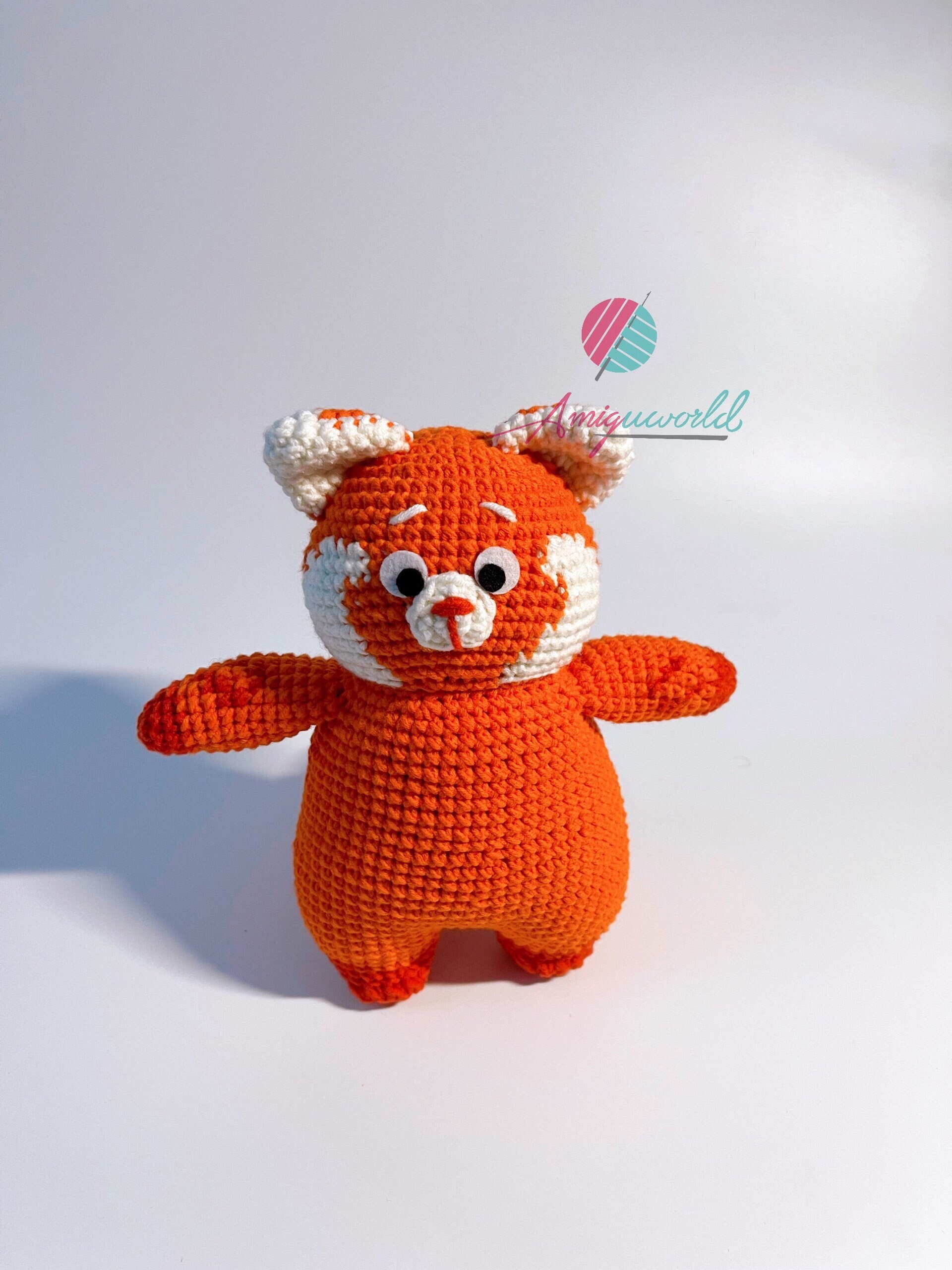 Crochet Red Panda Red Panda Plush Stuffed Red Panda Red | Etsy