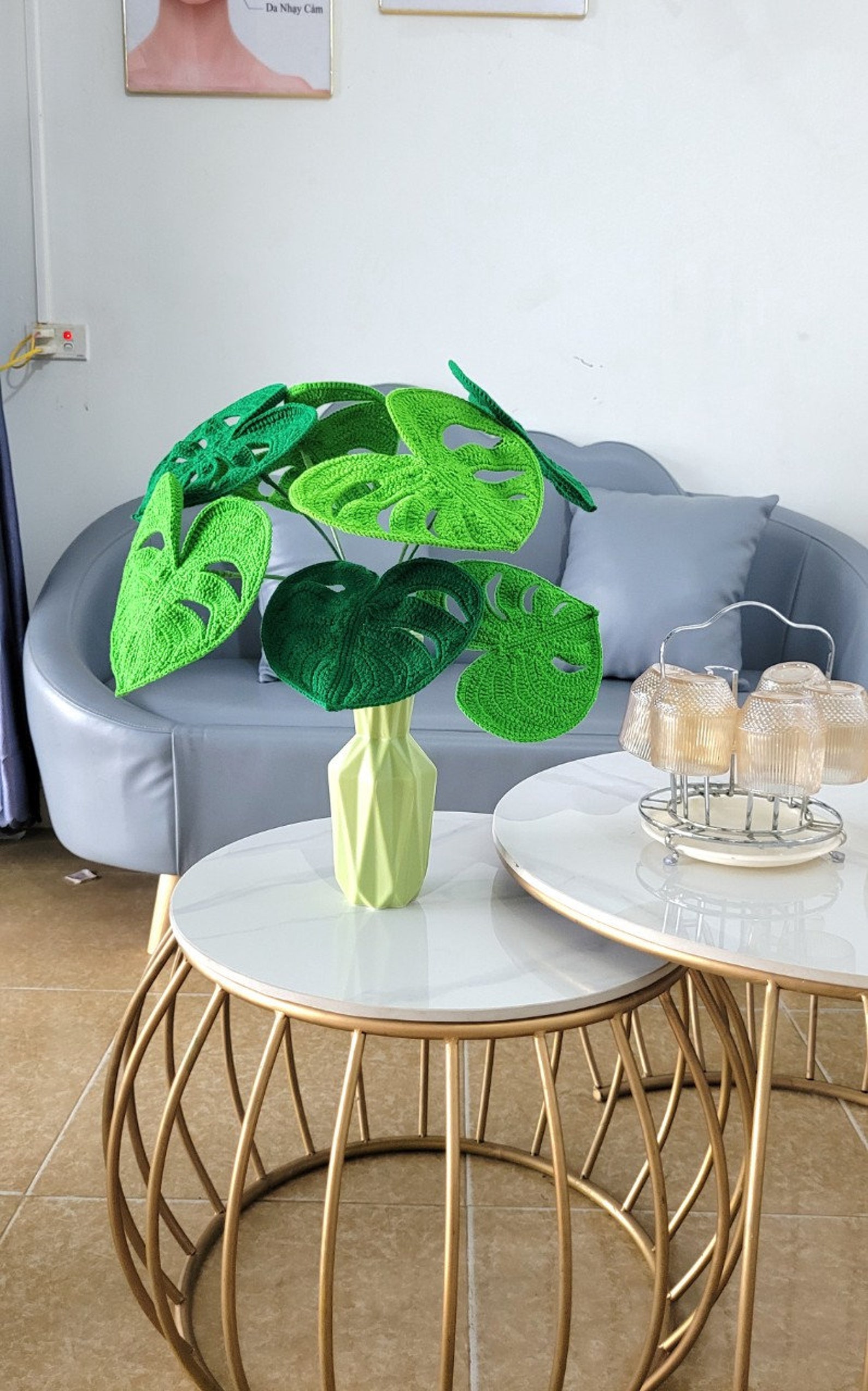 Crochet Monstera, Crochet Plant, Monstera Plush, Amigurumi Monstera ...