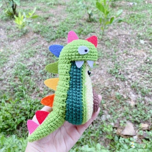 Crochet Dinosaur Avocado, Dinosaur Avocado Plush, Stuffed Dinosaur ...