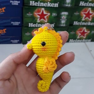 Set of 2 Fish Keychain, Crochet Animal Keychain, Handmade Amigurumi ...