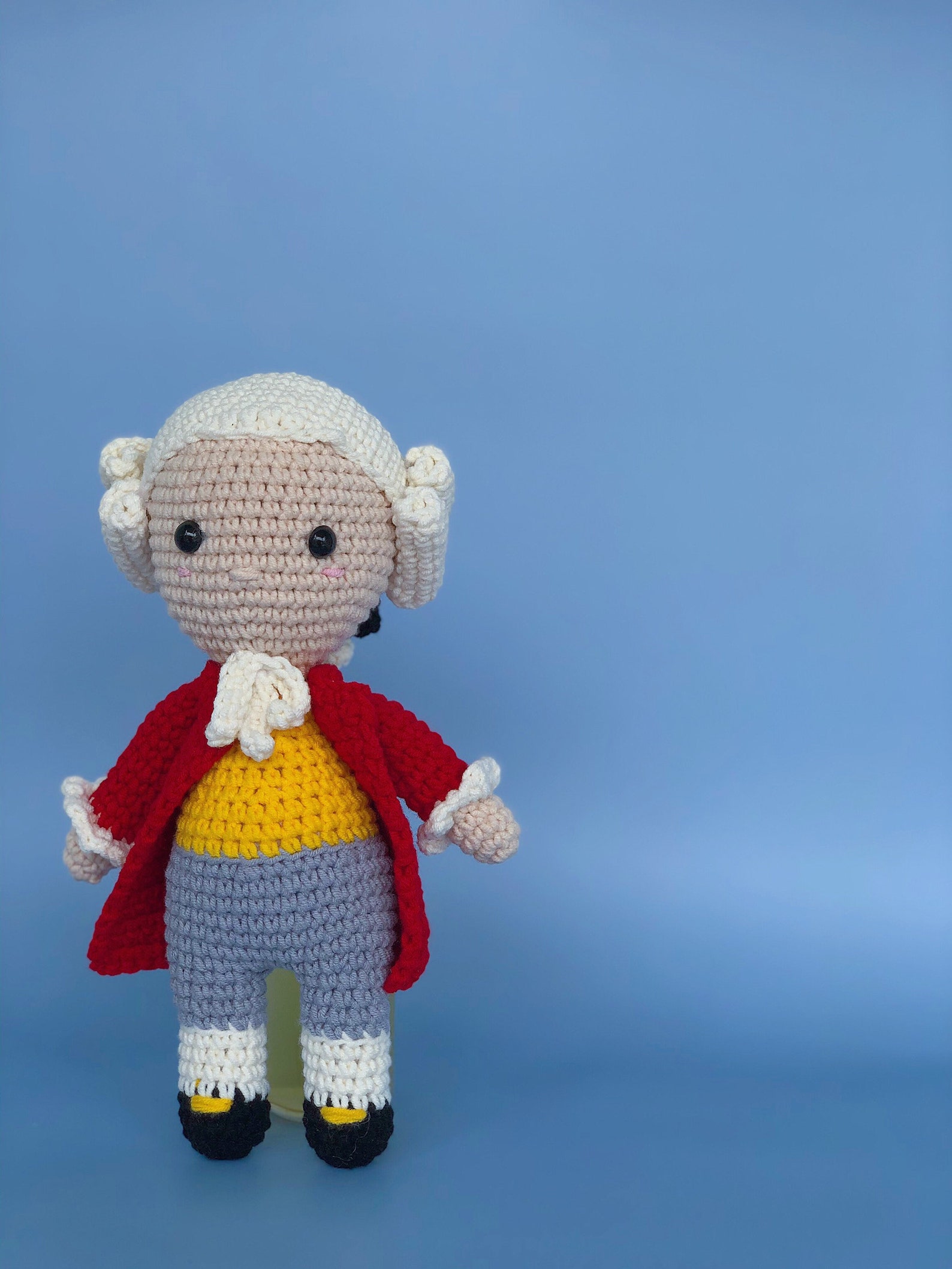 Crochet Mozart, Mozart Doll, Amigurumi Mozart, Stuffed Plush Mozart ...