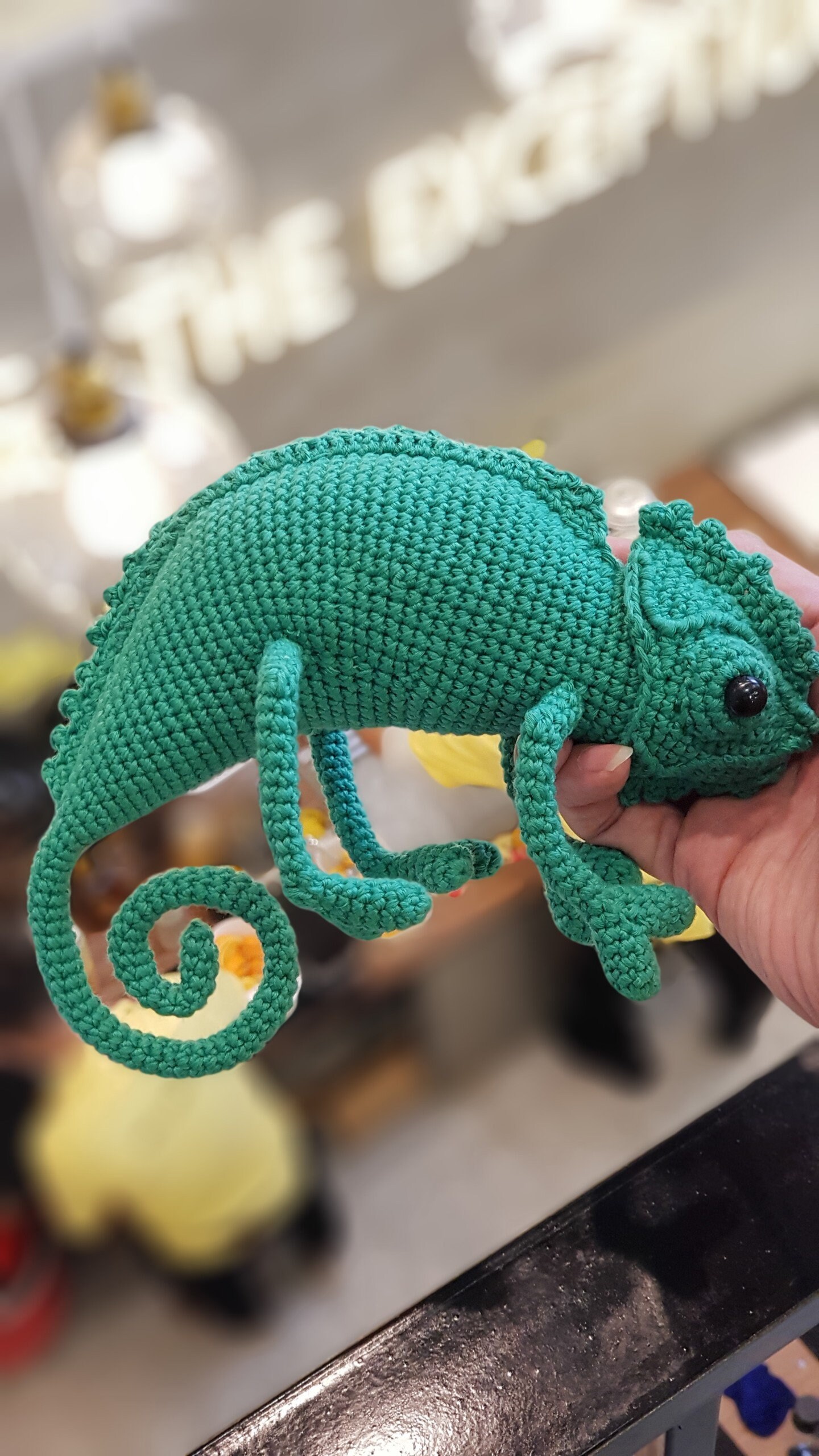 Crochet Chameleon Doll, Amigurumi Chameleon, Stuffed Plush Chameleon ...