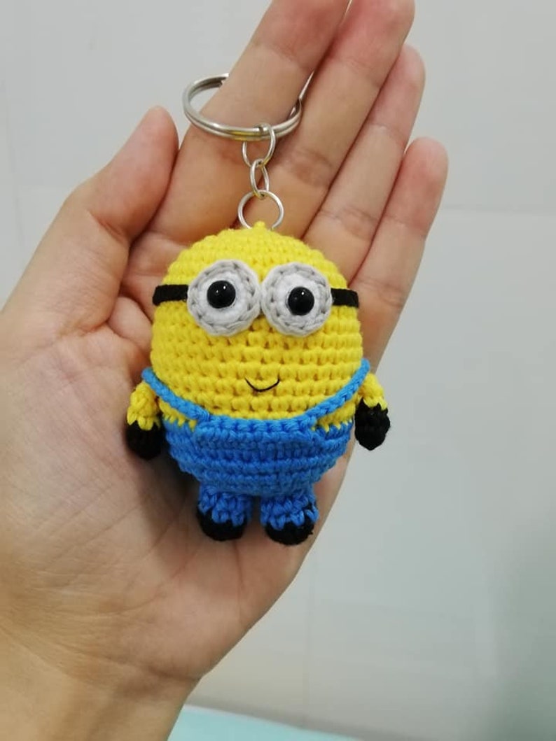 Set of 2 Animal Keychain, Crochet Animal Keychain, Handmade Amigurumi ...