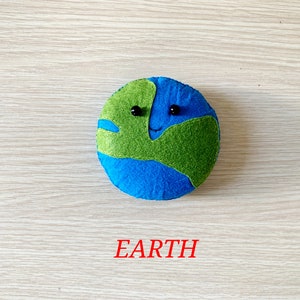 Solar System Ornament, Felt Solar System, Solar System Toy, Felt ...
