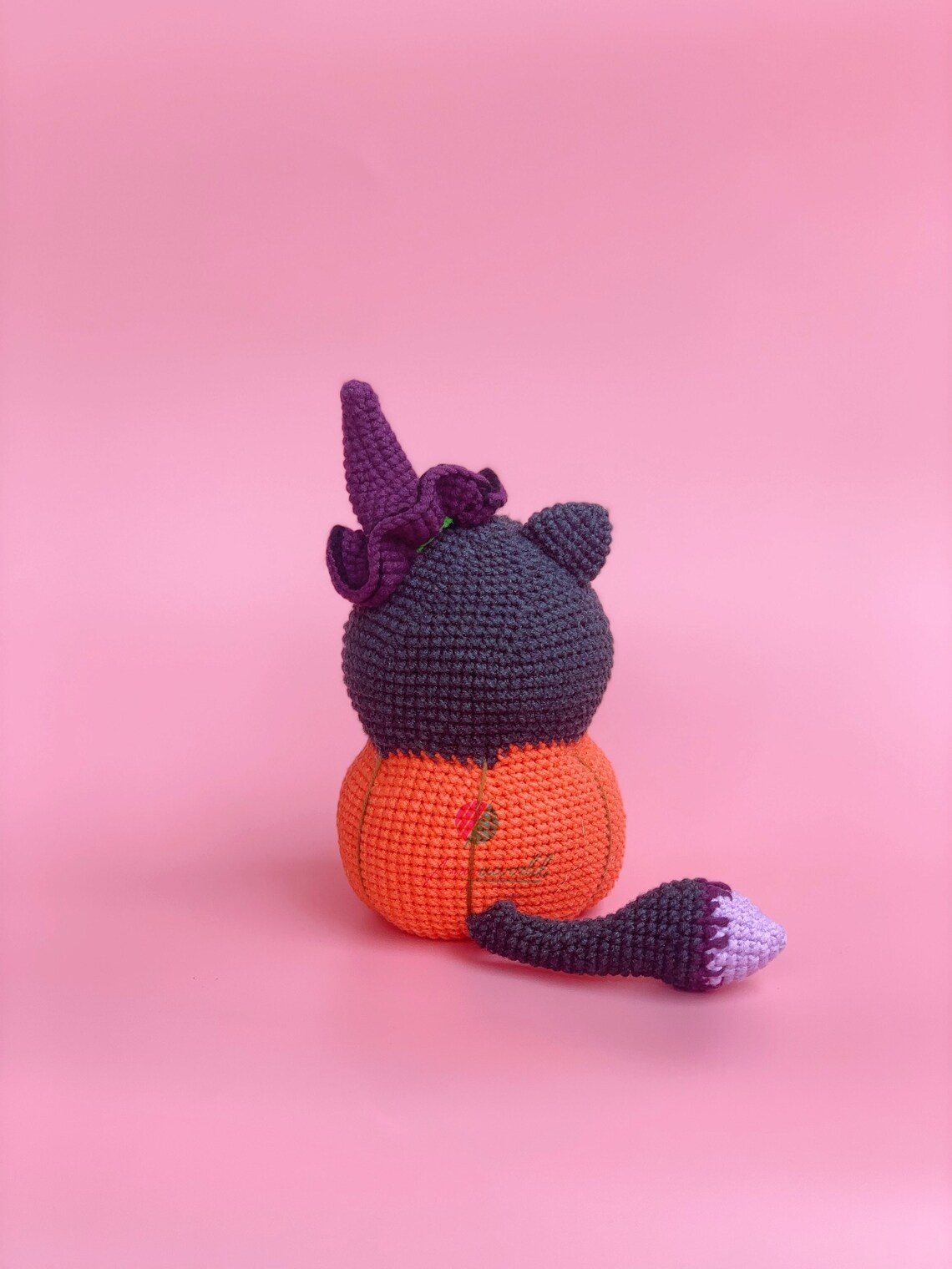 Cat in Pumpkin Crochet, Halloween Crochet Doll, Halloween Decor ...