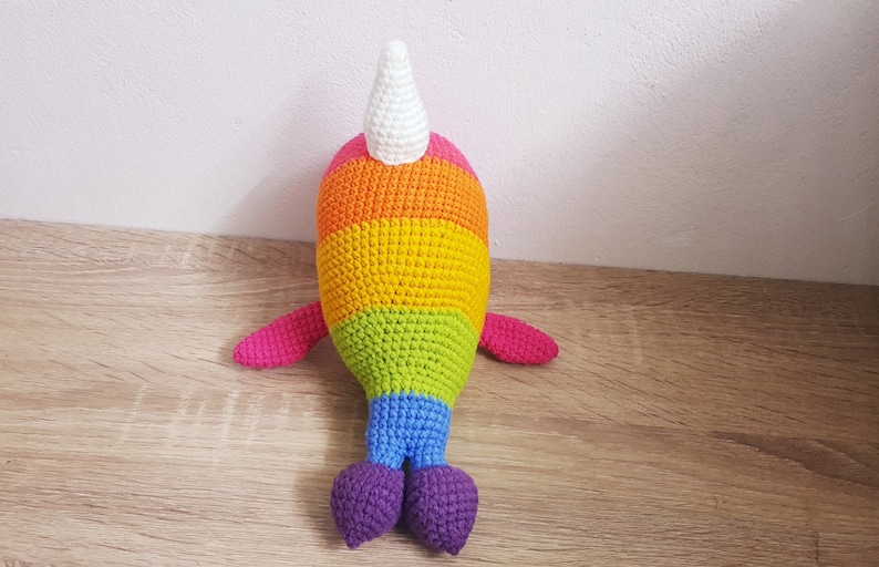Poupée au Crochet de narval, peluche de narval arc-en-ciel, narval ...