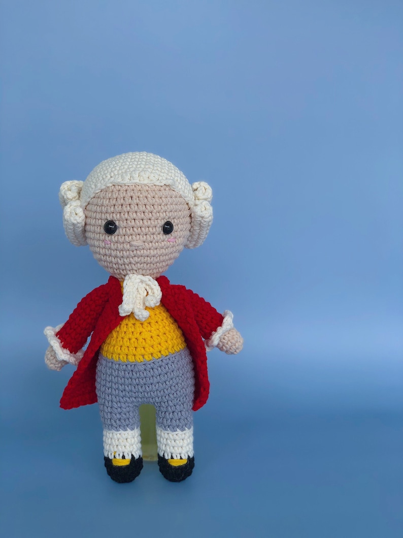 Crochet Mozart, Mozart Doll, Amigurumi Mozart, Stuffed Plush Mozart ...