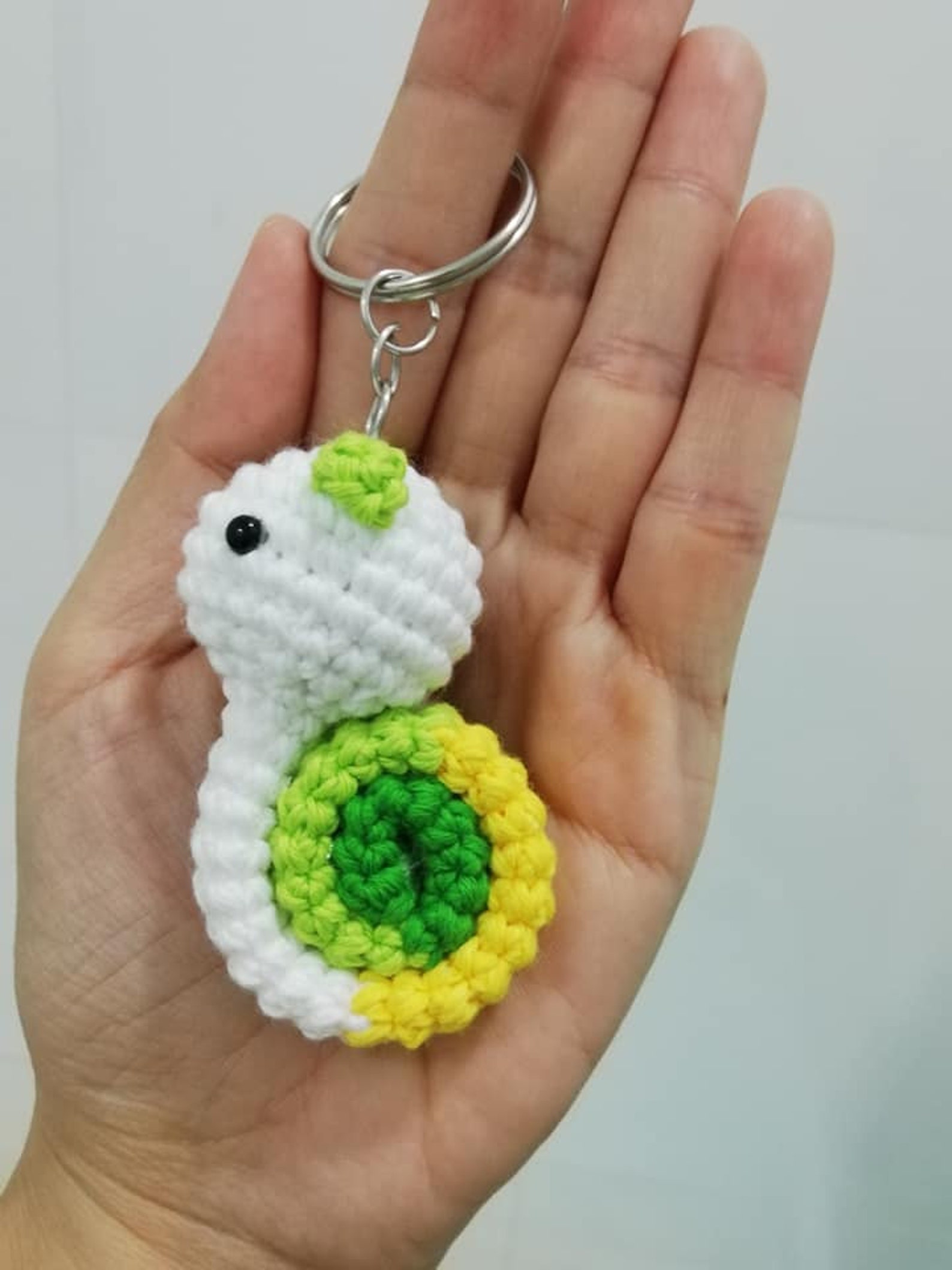 Set of 2 Animal Keychain, Crochet Animal Keychain, Handmade Amigurumi ...