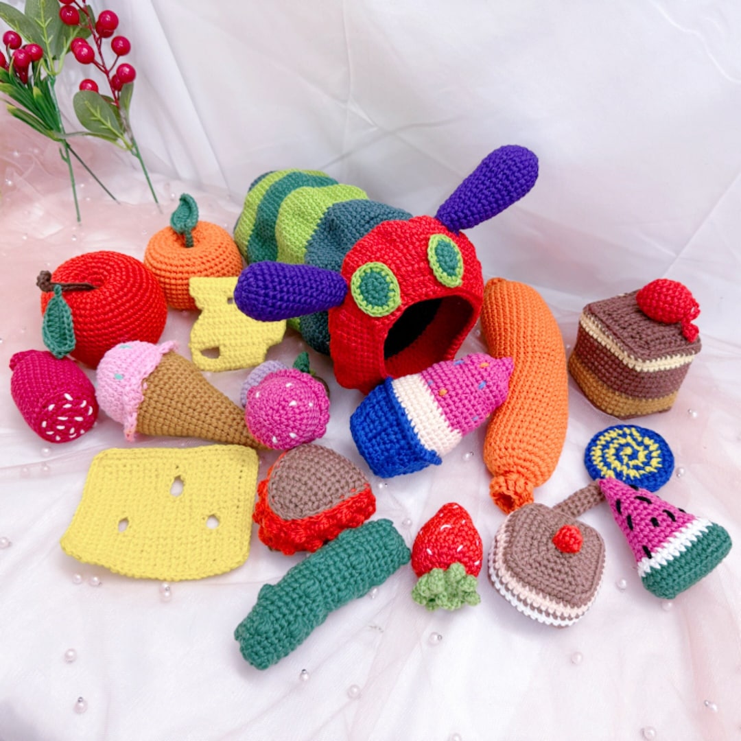 Hungry Caterpillar Crochet, Hungry Caterpillar Eating Game, Hungry ...